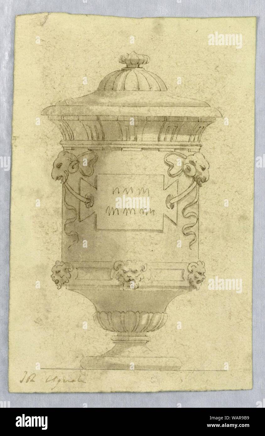 Drawing, Design for an Urn, 19th century Stock Photo - Alamy