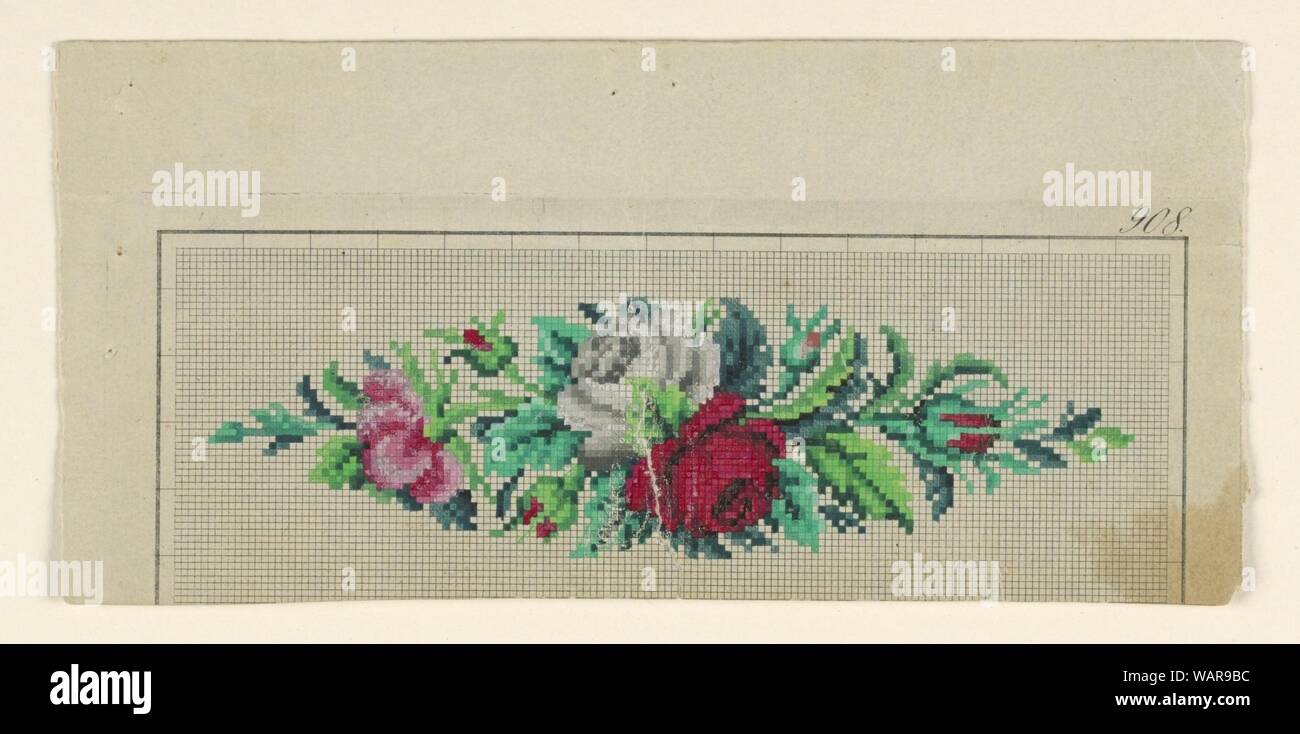 Drawing, Design for Berlin Wool Work, ca. 1860 Stock Photo - Alamy