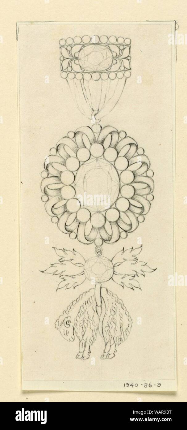 Drawing, Design for badge, 1820 Stock Photo - Alamy