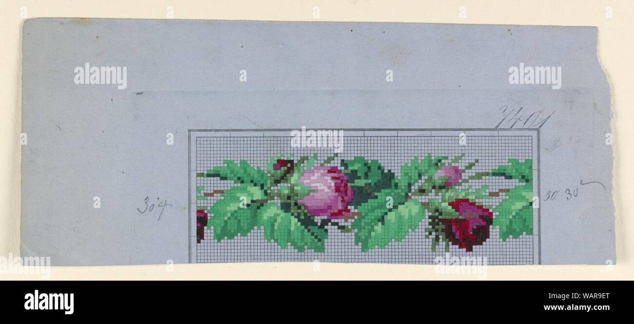 Drawing, Design for Berlin Wool Work, ca. 1860 Stock Photo - Alamy