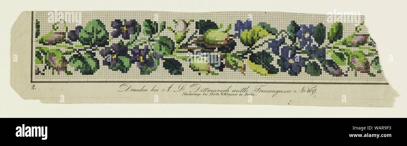 Drawing, Design for Berlin Wool Work, ca. 1860 Stock Photo - Alamy