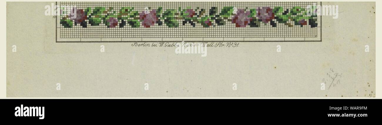 Drawing, Design for Berlin Wool Work, ca. 1860 Stock Photo - Alamy