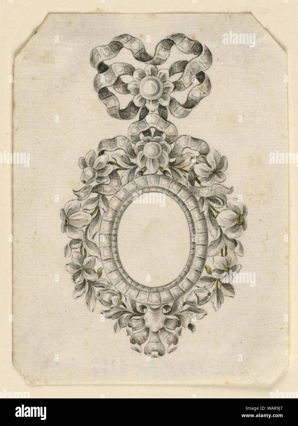 Drawing, Design for brooch, ca. 1780 Stock Photo - Alamy