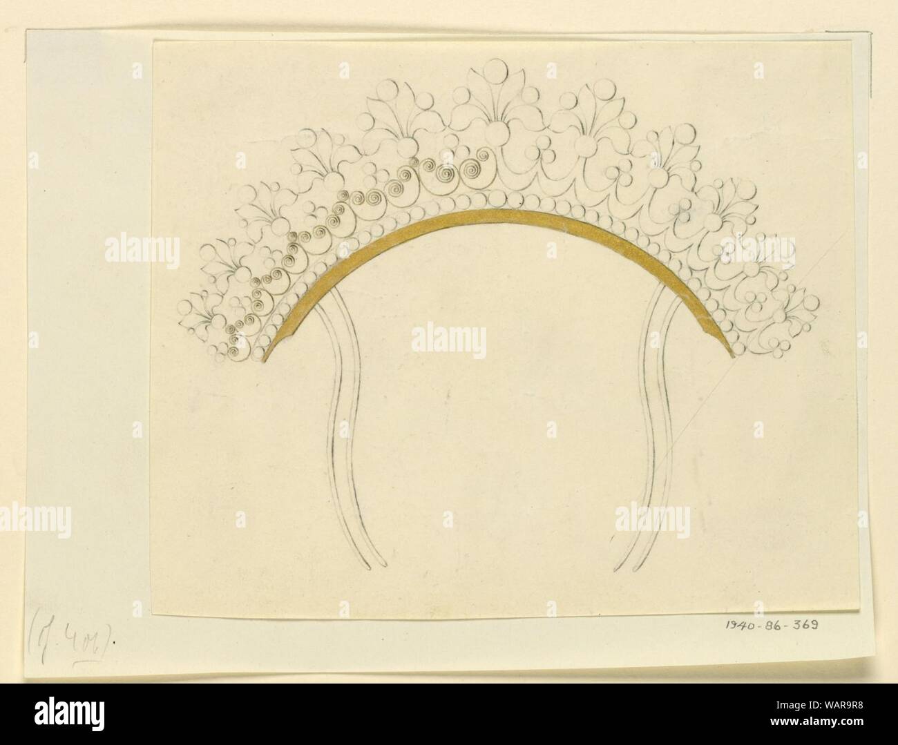 Drawing, Design for comb, 1820 Stock Photo - Alamy