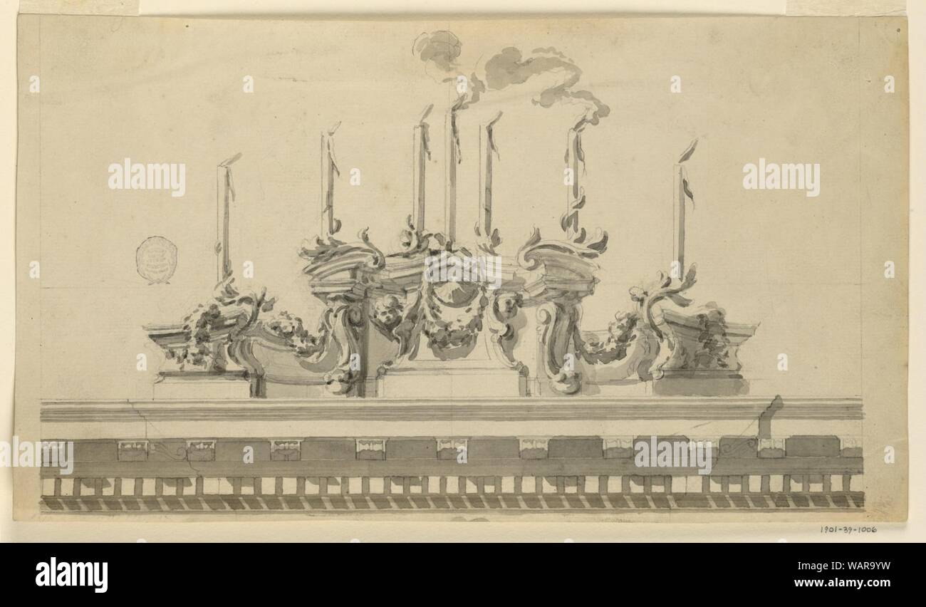 Design for decoration of a ceremony this is a drawing hi-res stock ...