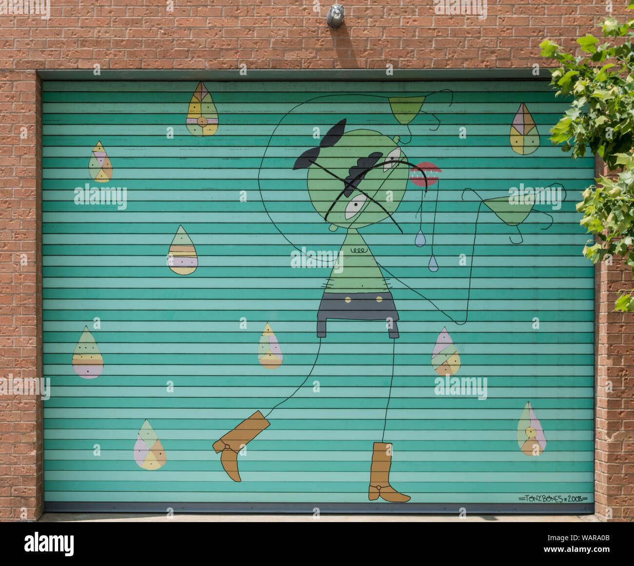 Distinctive street art in Deep Ellum, a neighborhood composed largely ...