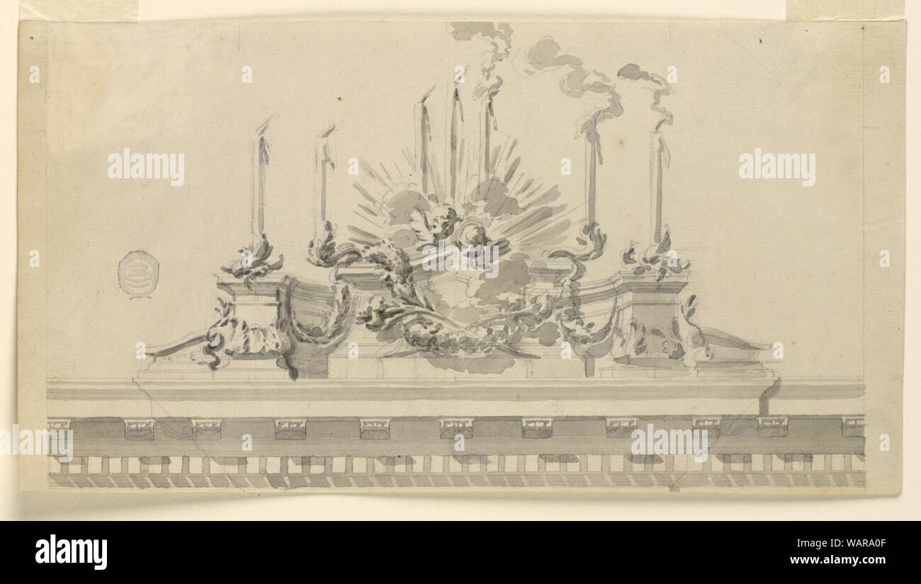 Drawing, Design for Decoration of a Ceremony, ca. 1760 Stock Photo - Alamy