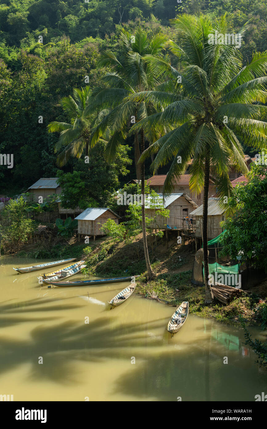 Asia,Southeast Asia, Laos, rural village Stock Photo - Alamy