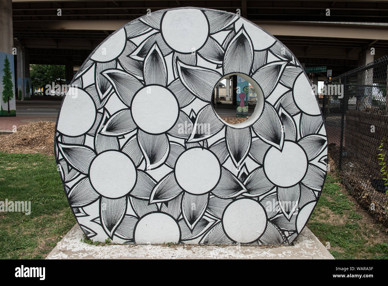 Distinctive street art in Deep Ellum, a neighborhood composed largely ...