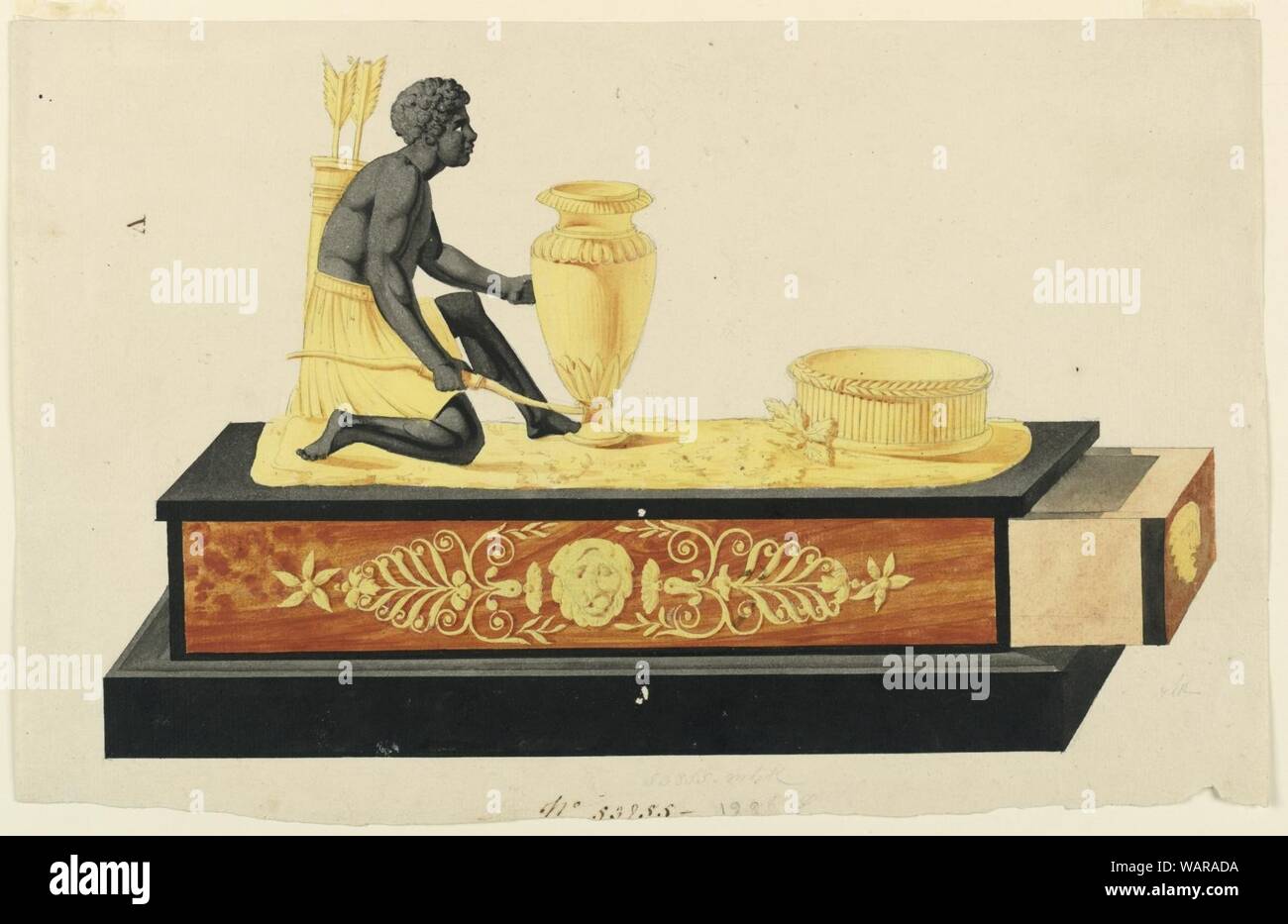 Drawing, Design for inkstand, 1800–1825 Stock Photo - Alamy