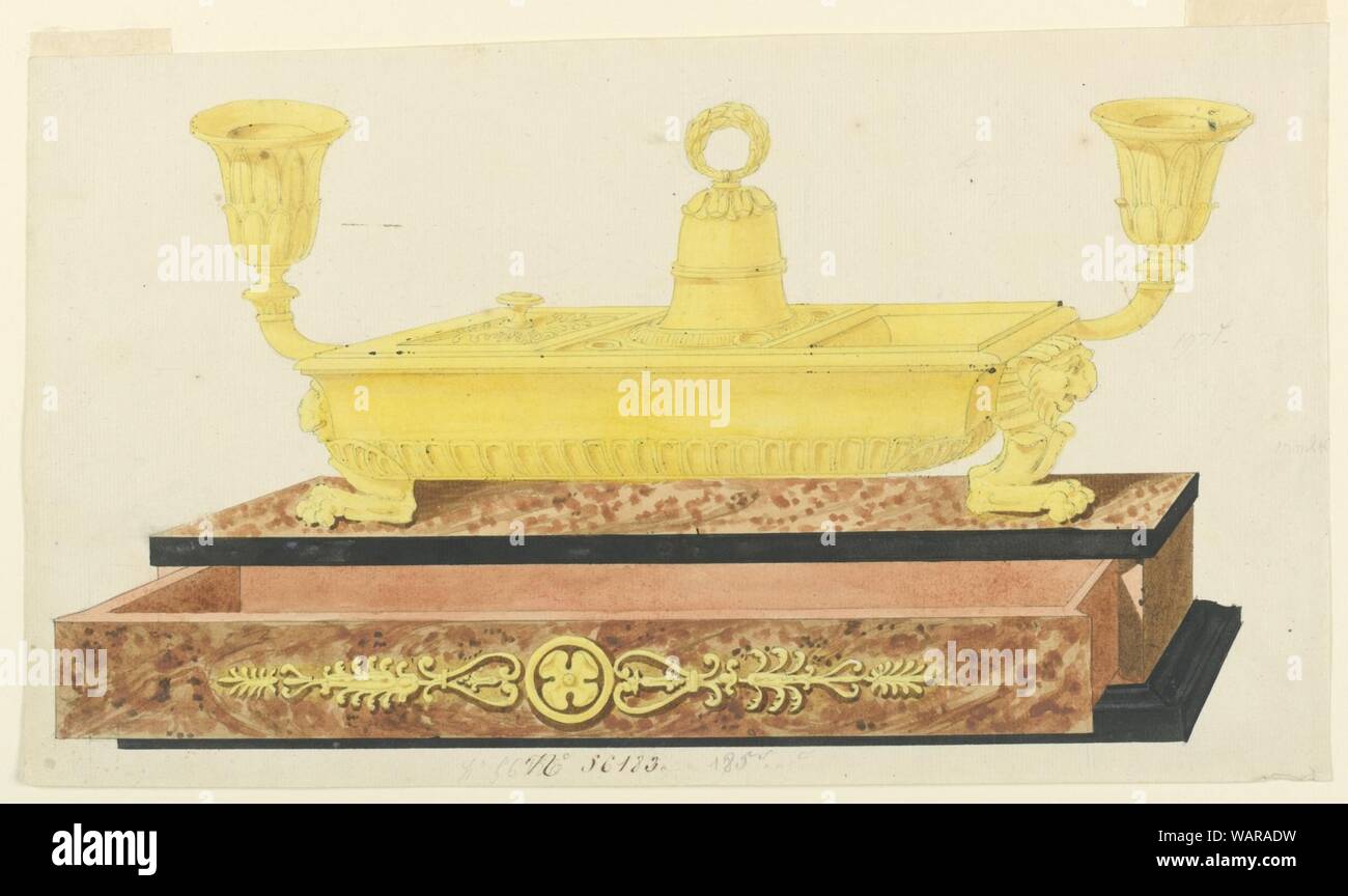 Drawing, Design for inkstand, 1800–1825 Stock Photo - Alamy