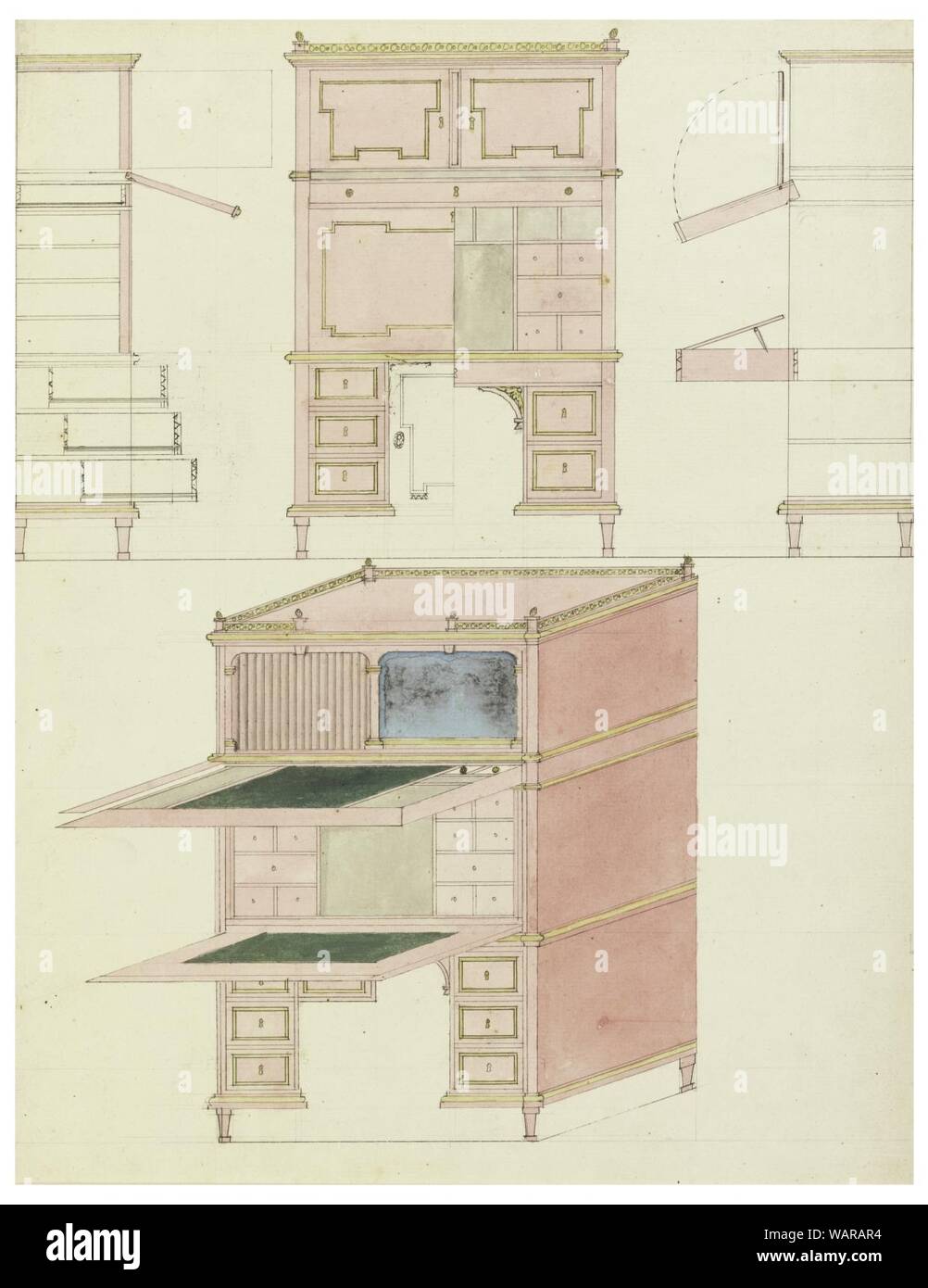 Secretary furniture Cut Out Stock Images & Pictures - Alamy