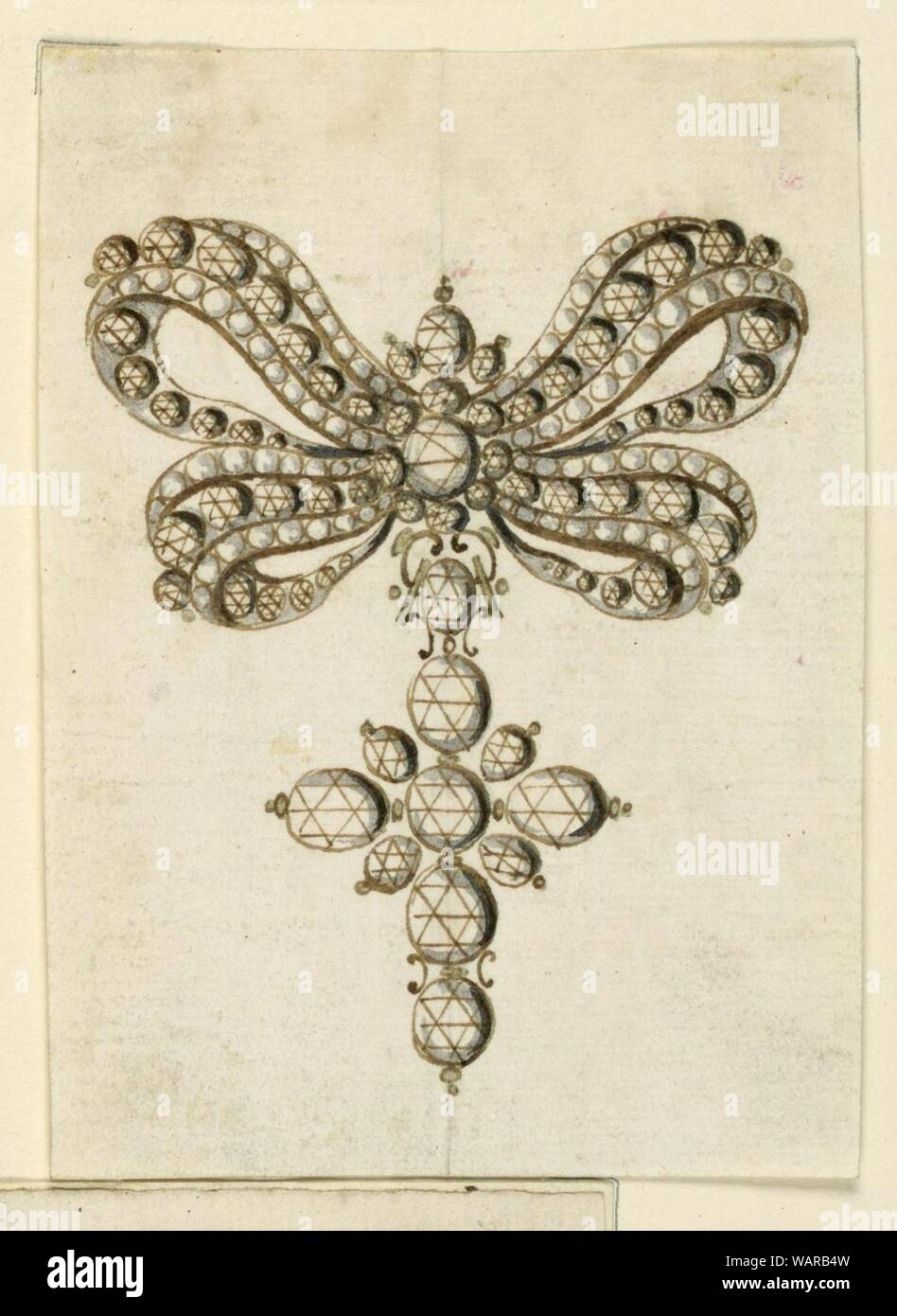 Drawing, Design for pendant, 1725–50 Stock Photo - Alamy
