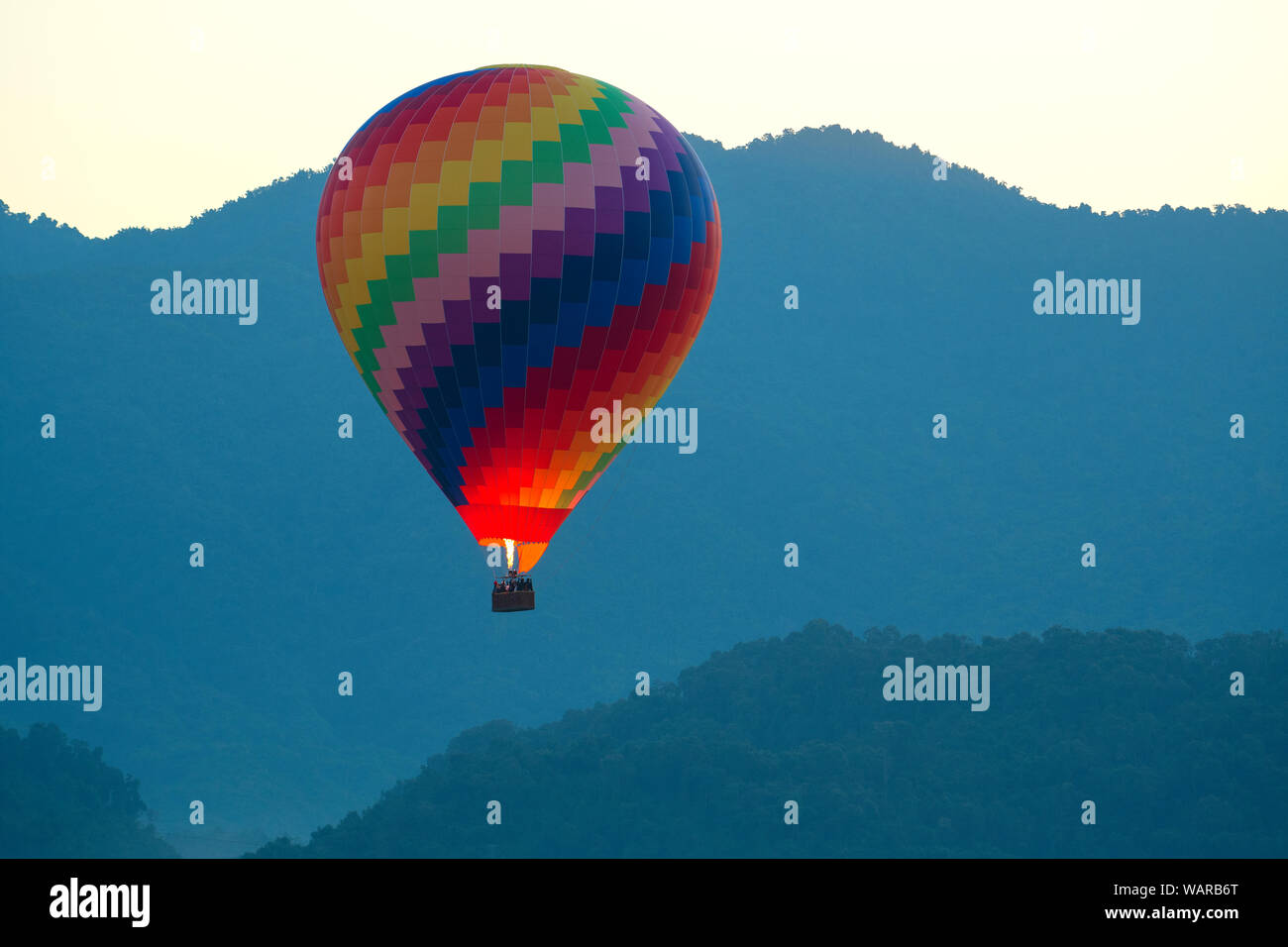 Laos hot air balloon hi-res stock photography and images - Alamy