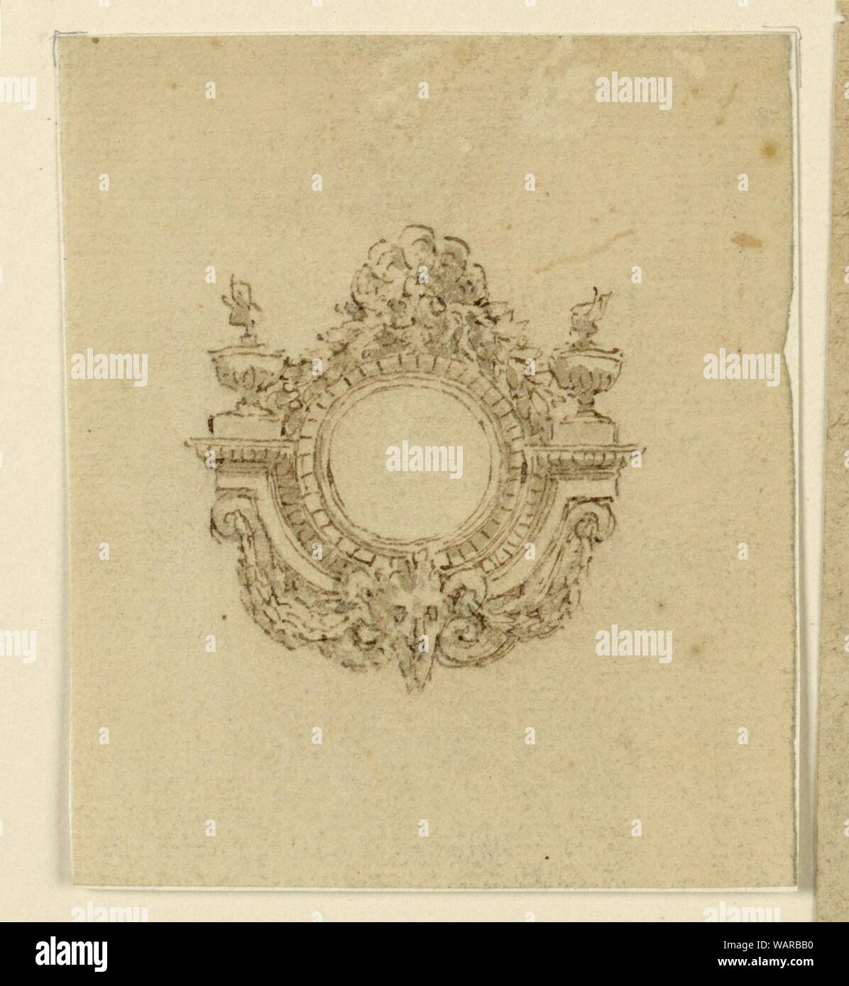 Drawing, Design for round brooch, 16th century Stock Photo - Alamy