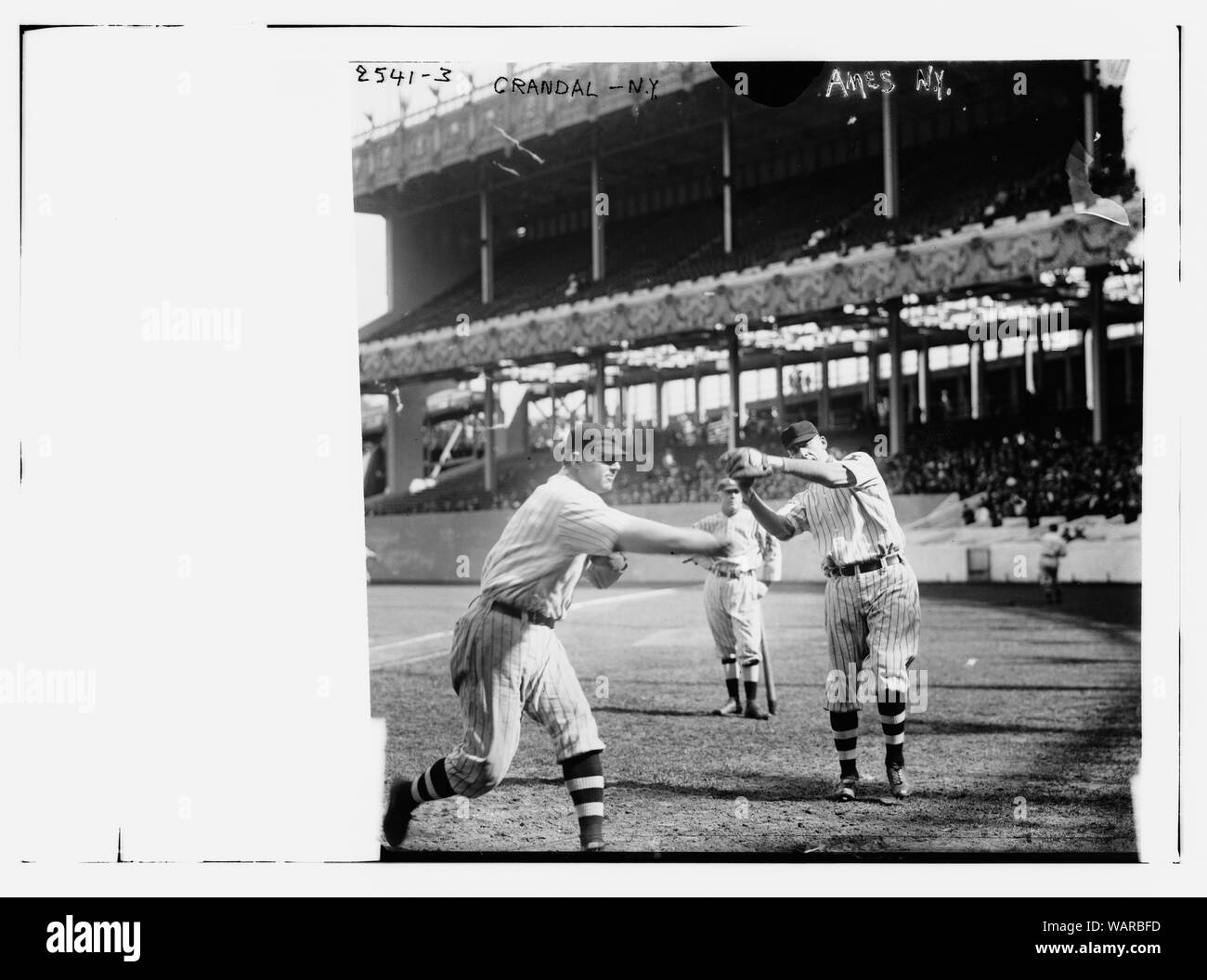 Doc Crandall (left) & Leon Ames (right) at Polo Grounds, NY; New York ...