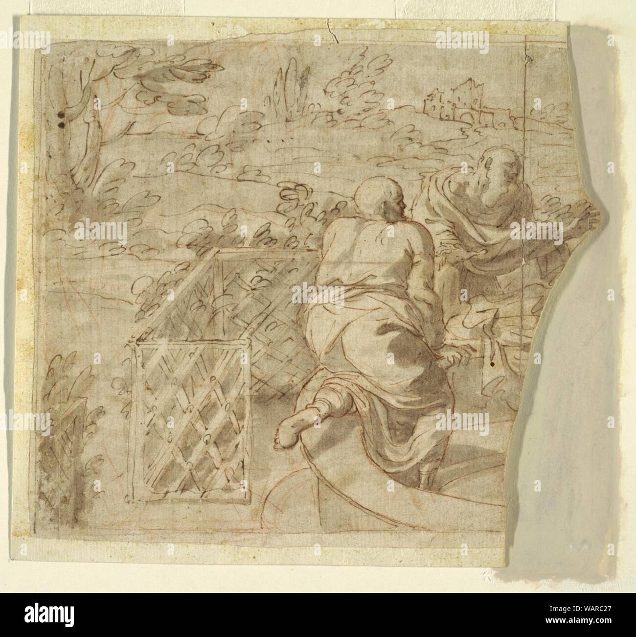 Drawing, Design for Susanna and the Elders, 1660–1710 Stock Photo - Alamy