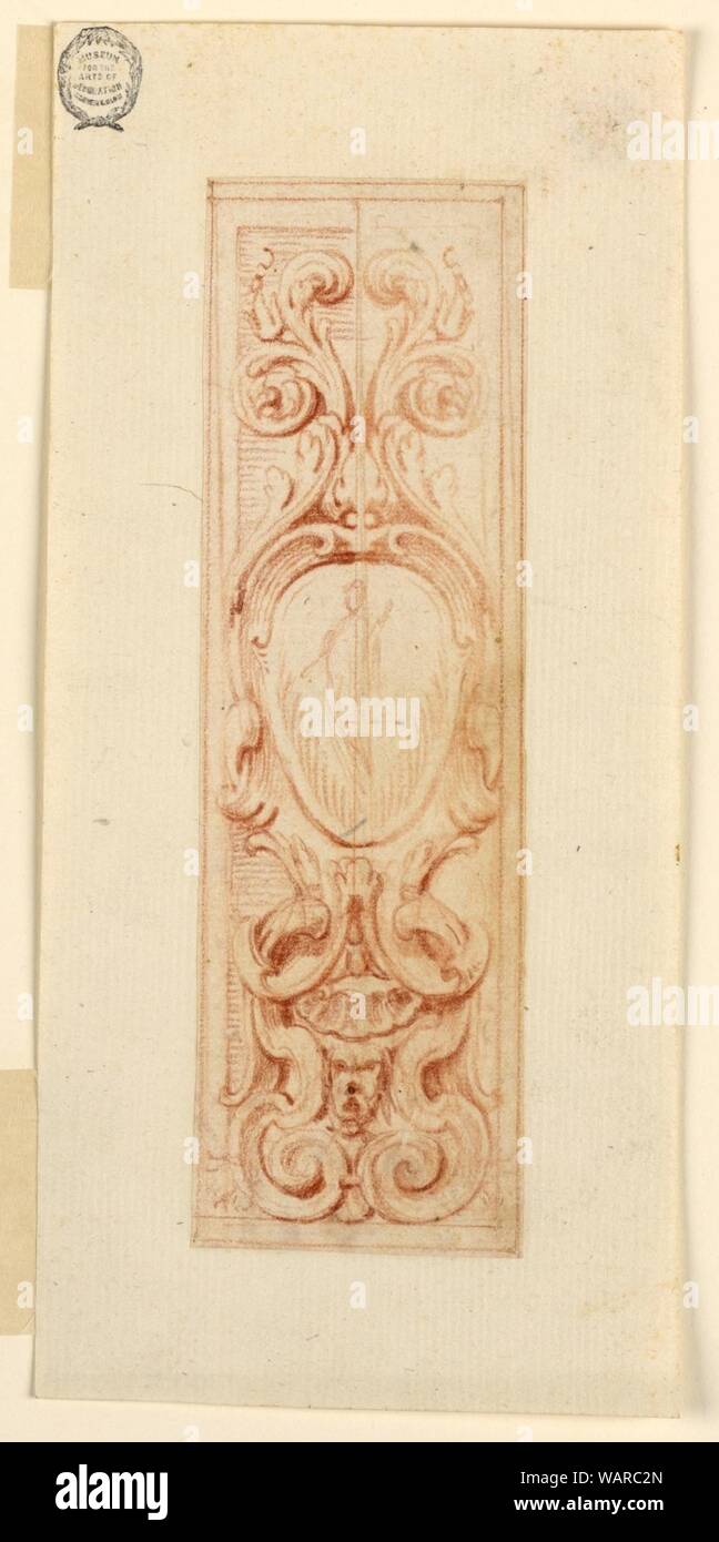 Drawing, Design for Stucco Decorations of Panels, mid- 18th century ...