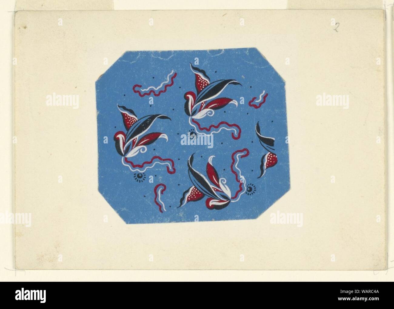 Drawing, Design for Textile, ca. 1808–10 Stock Photo - Alamy