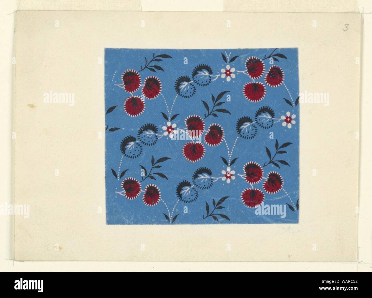 Drawing, Design for Textile, ca. 1808–10 Stock Photo - Alamy