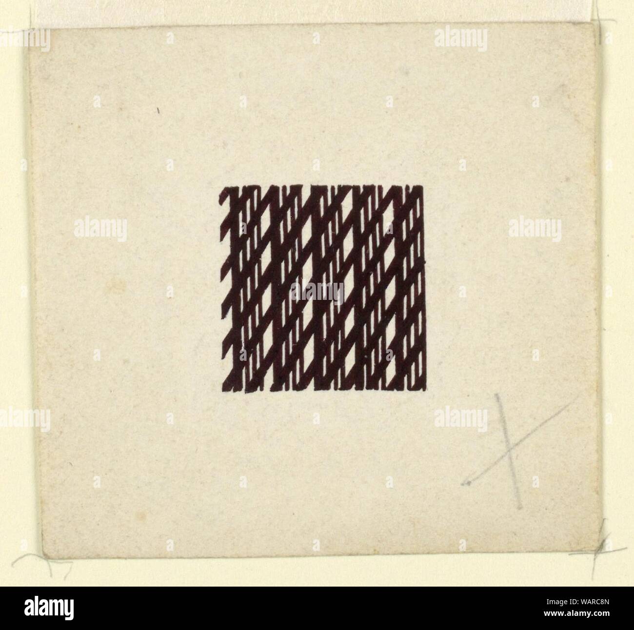Drawing, Design for Textile, ca. 1808–10 Stock Photo - Alamy
