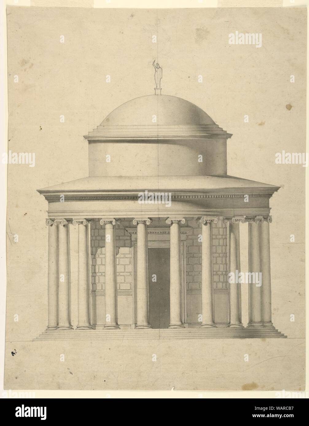 Drawing, Design for the Elevation of a Circular Pavilion, ca. 1800 ...