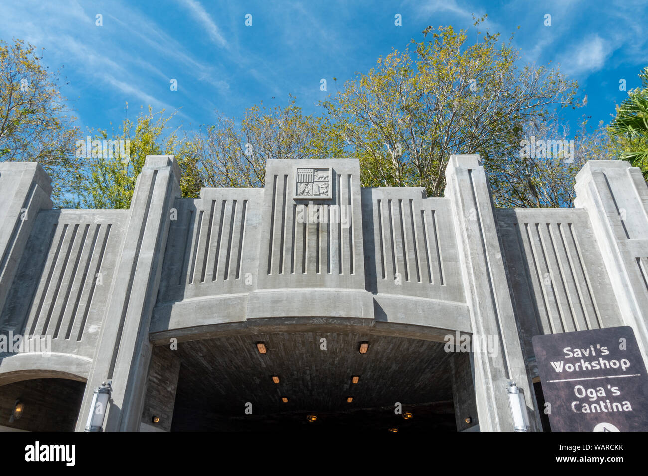 Orlando,FL/USA-8/20/19: Gate to get into Disney World Hollywood Studios ...