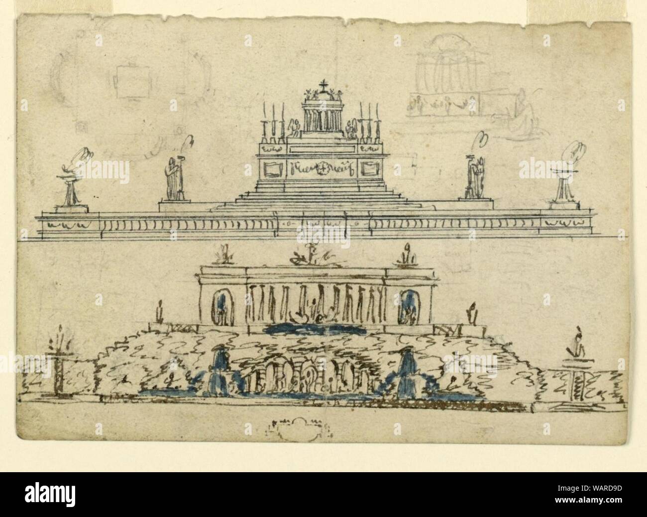 Drawing, Designs for Monuments, 1700–1900 Stock Photo - Alamy