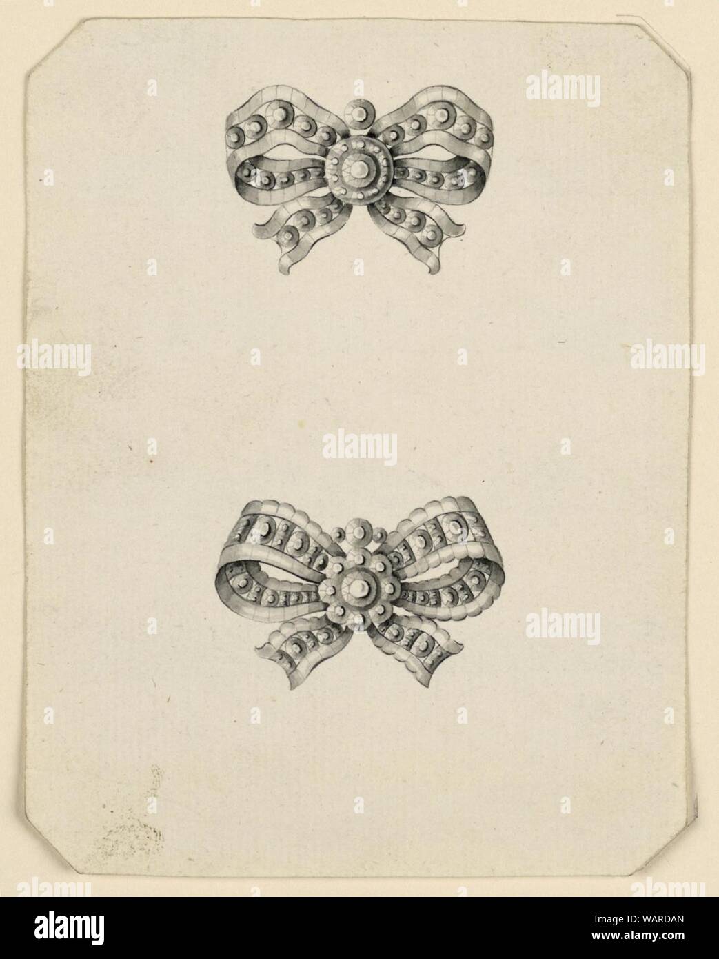 Drawing, Designs for Two Brooches, late 18th century Stock Photo - Alamy