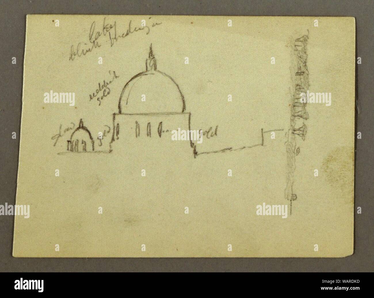 Drawing, Domes of St. Peter's Basilica (Seen from the North), Rome ...