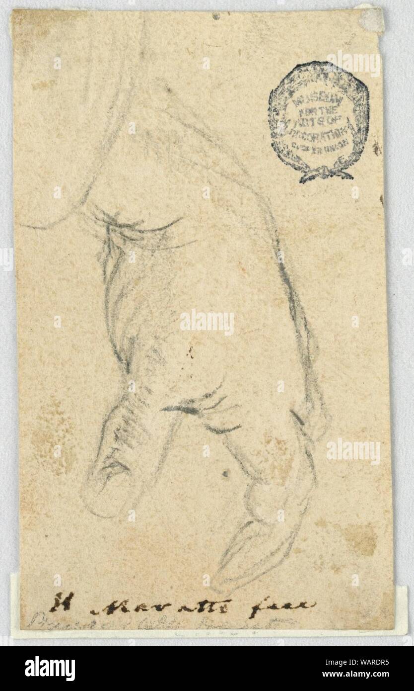 Drawing, Drawing- A hanging left hand, 1650–1700 Stock Photo - Alamy