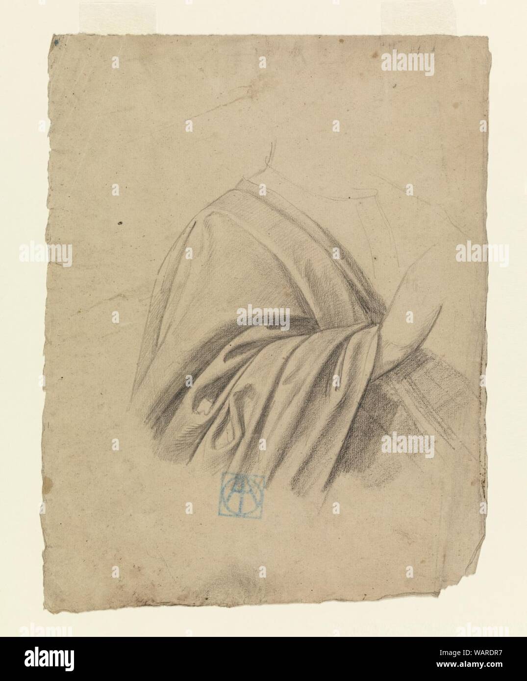 Drawing, Drapery Study, 1886–92 Stock Photo - Alamy