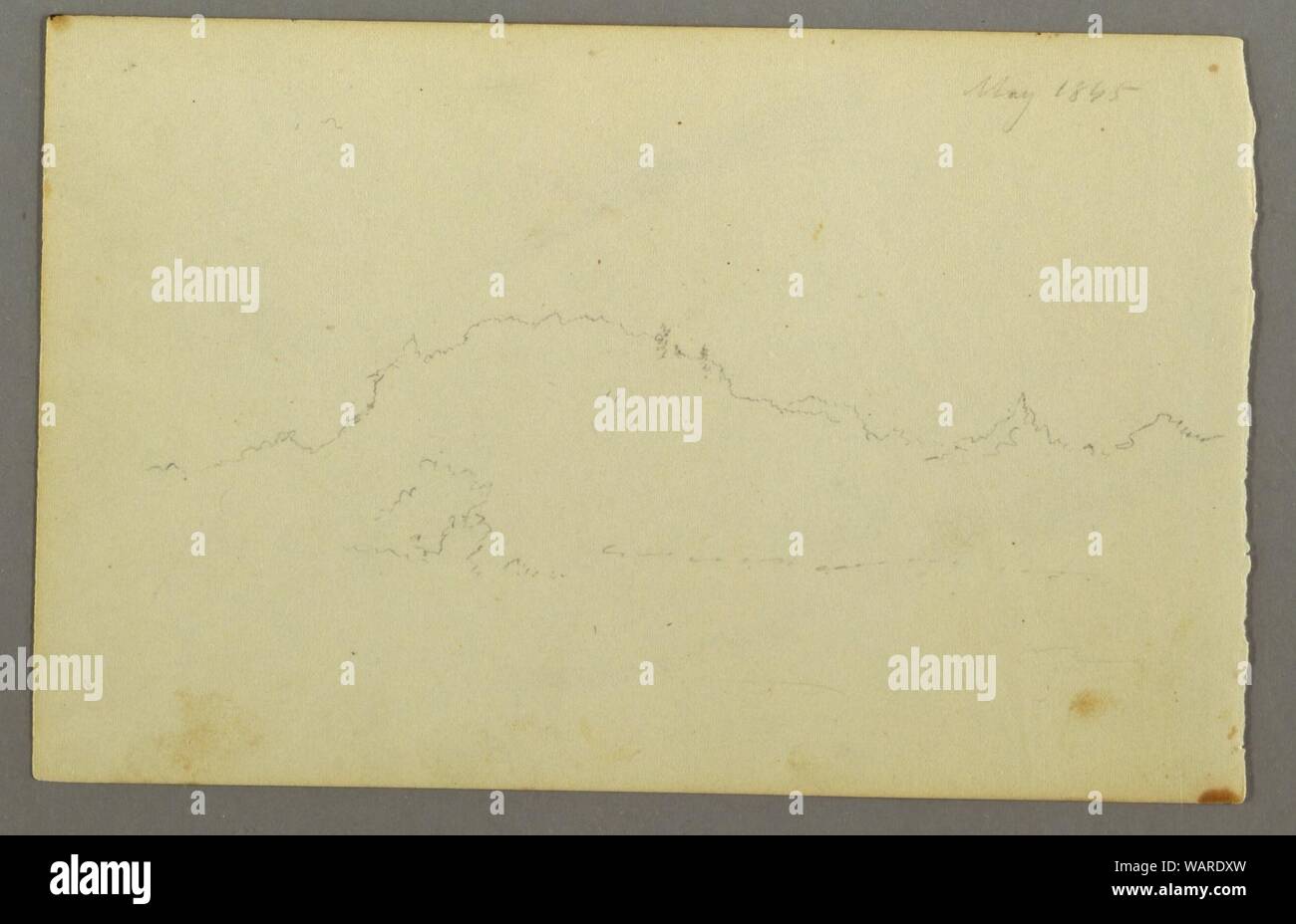 Drawing, Edge of Wood, 1844 Stock Photo - Alamy