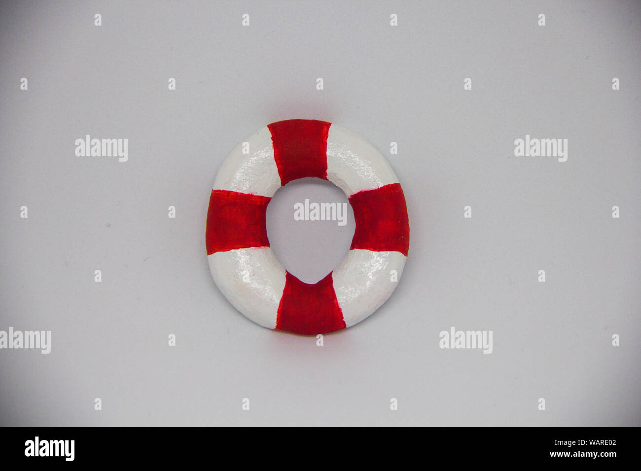 marine decor on a white background. Lifebuoy Stock Photo - Alamy