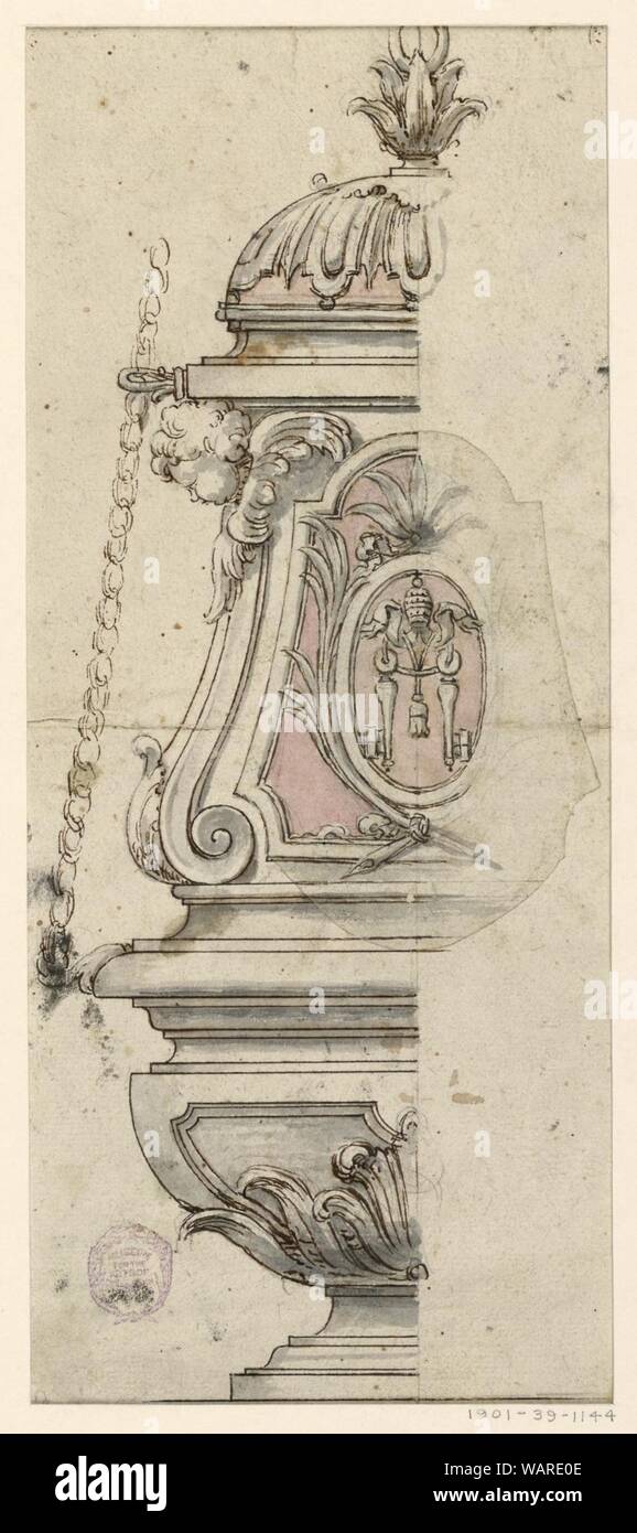 Drawing, Elevation of a Censer, 1700–1750 Stock Photo - Alamy