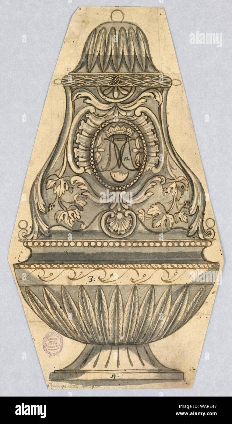 Drawing, Elevation of a Censer, 1780–1810 Stock Photo - Alamy