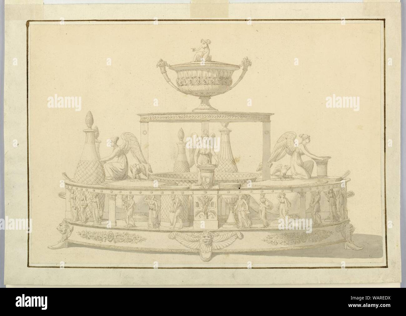 Drawing, Epergne, 1810–25 Stock Photo - Alamy