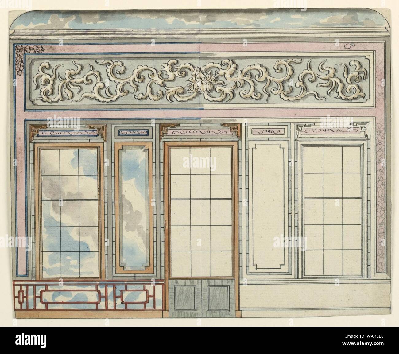 Royal pavilion brighton drawing hi-res stock photography and images - Alamy