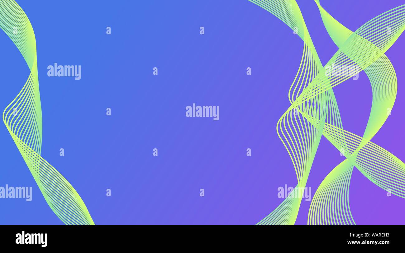 Dynamic Gradient Wave Lines Background For Promotion Product ...