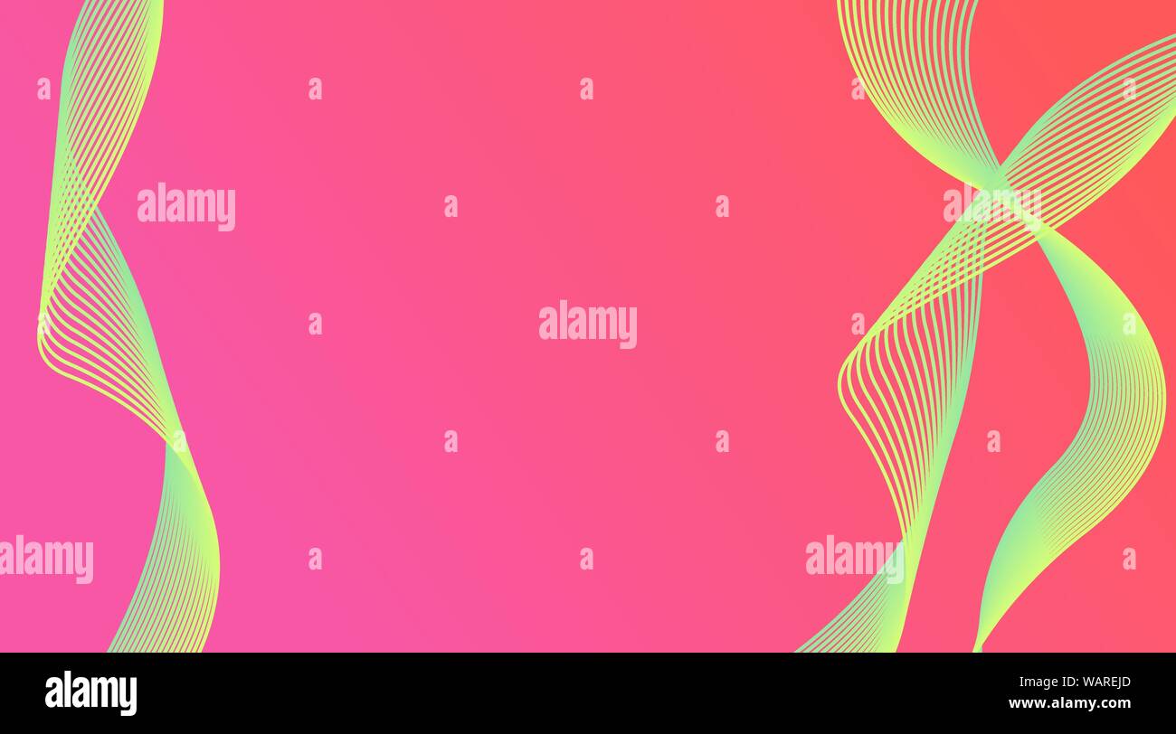 Dynamic Gradient Wave Lines Background For Promotion Product ...