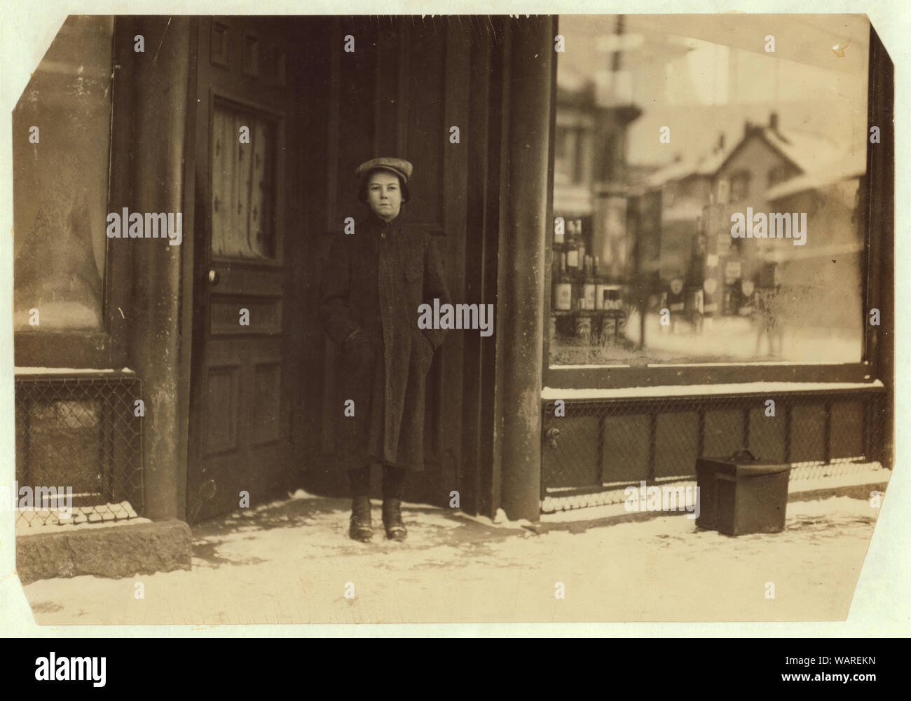 Dona Marchland, 1187 Pleasant St., at door of home which is on top ...