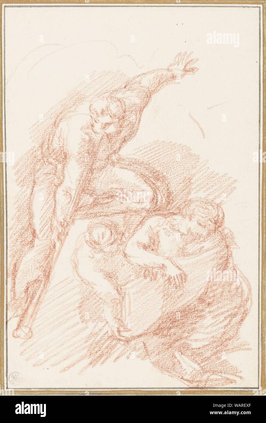 Drawing, Figures from Last Judgment, ca. 1759–70 Stock Photo - Alamy