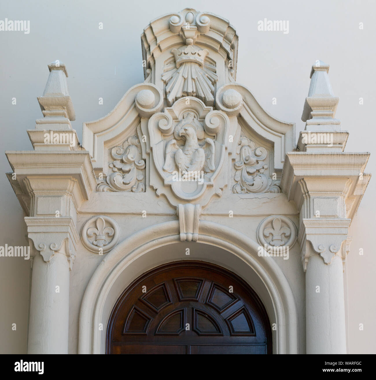 Doorway detail on Mission Dolores, the oldest surviving structure in ...