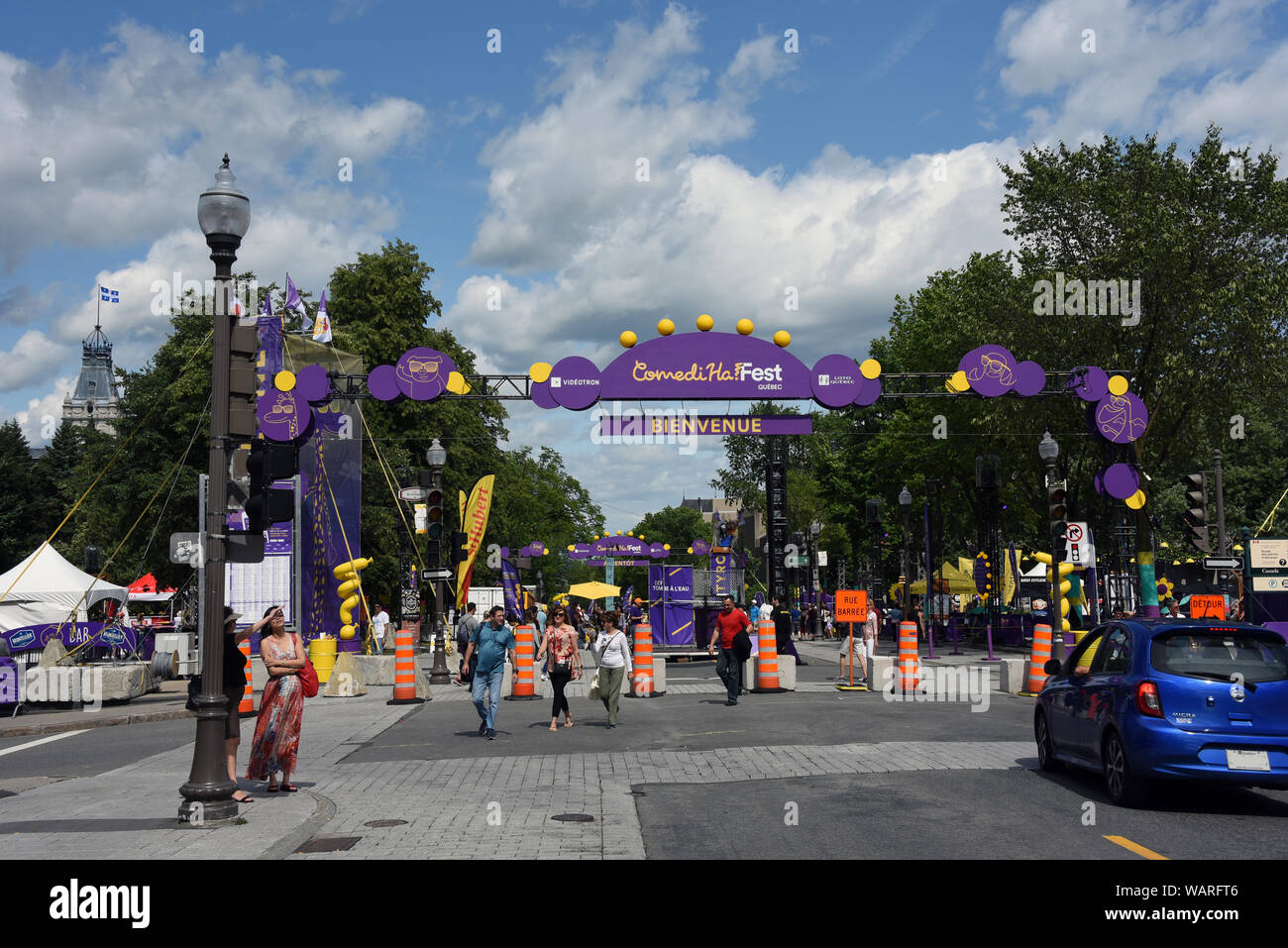 Québecois flag hi-res stock photography and images - Alamy