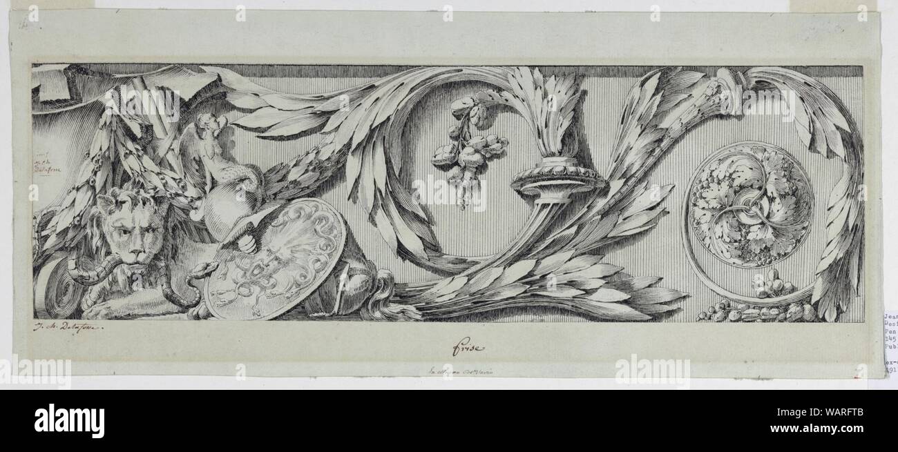 Drawing, Frieze with Rinceau, 1775–80 Stock Photo - Alamy