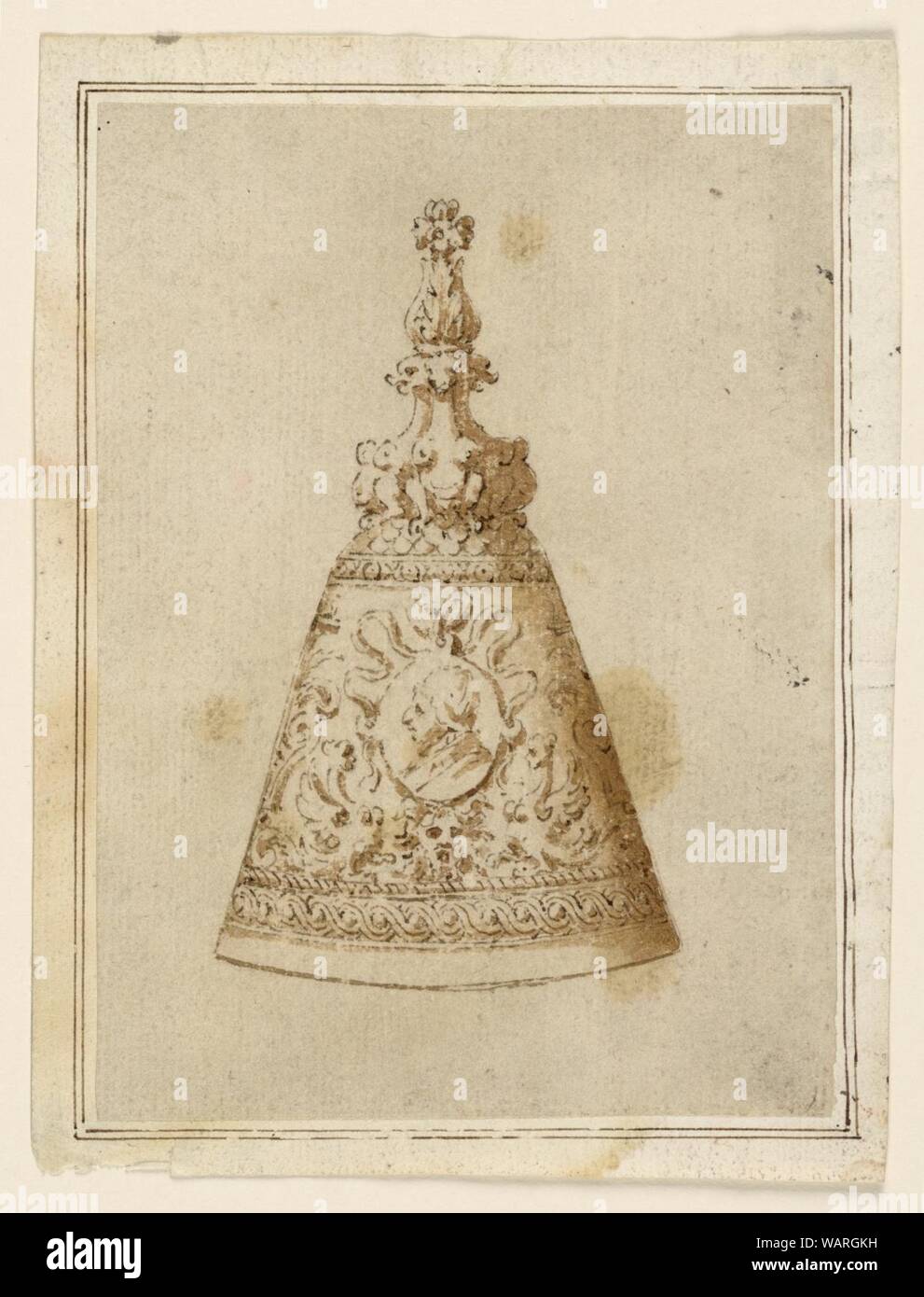 Drawing, Hand bell, 1800–1825 Stock Photo - Alamy