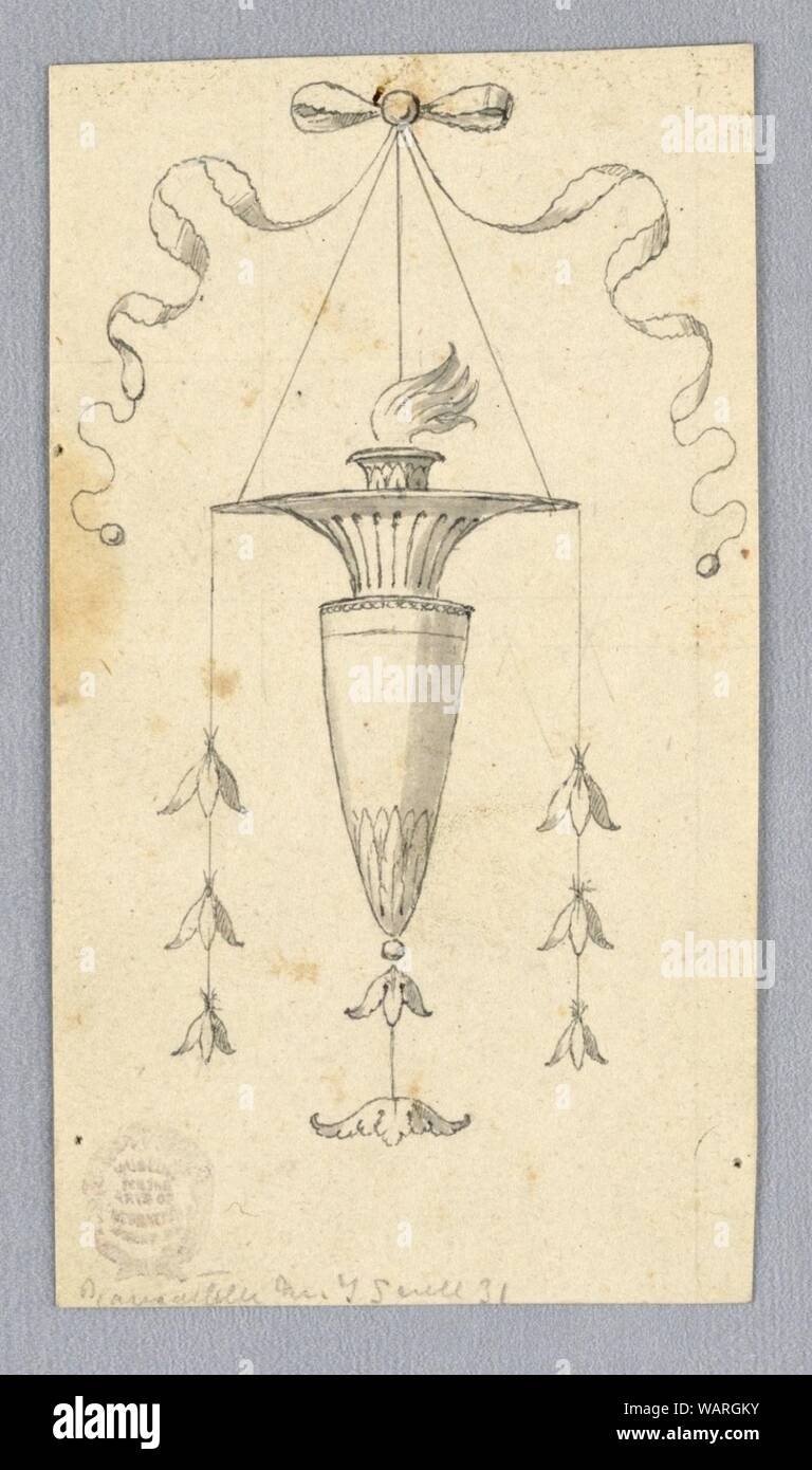 Drawing, Hanging Brazier, 1820–1830 Stock Photo - Alamy