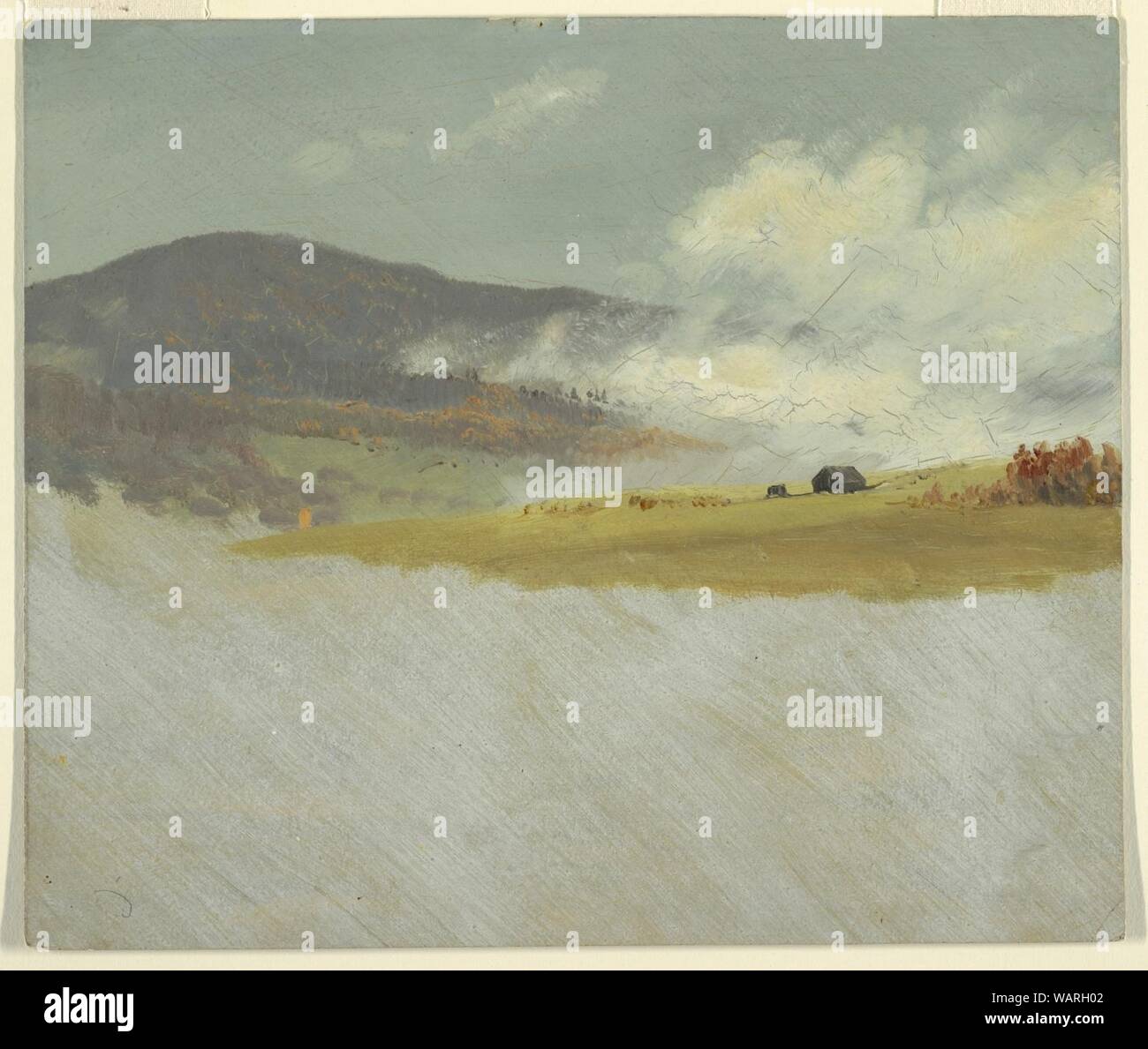 Drawing, Hilly landscapes, 1865–75 Stock Photo - Alamy