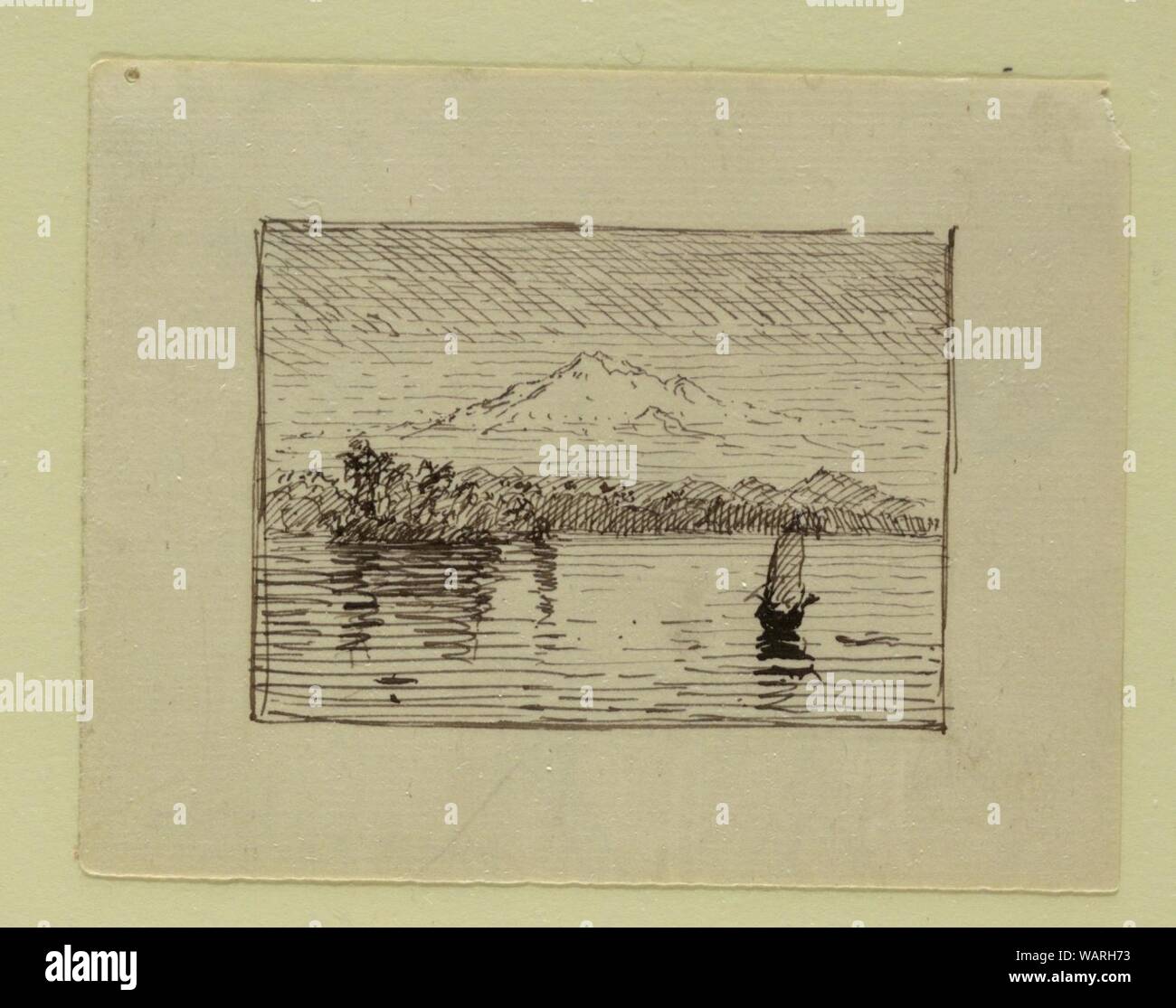 Drawing, Imaginary Landscape, ca. 1850 Stock Photo - Alamy