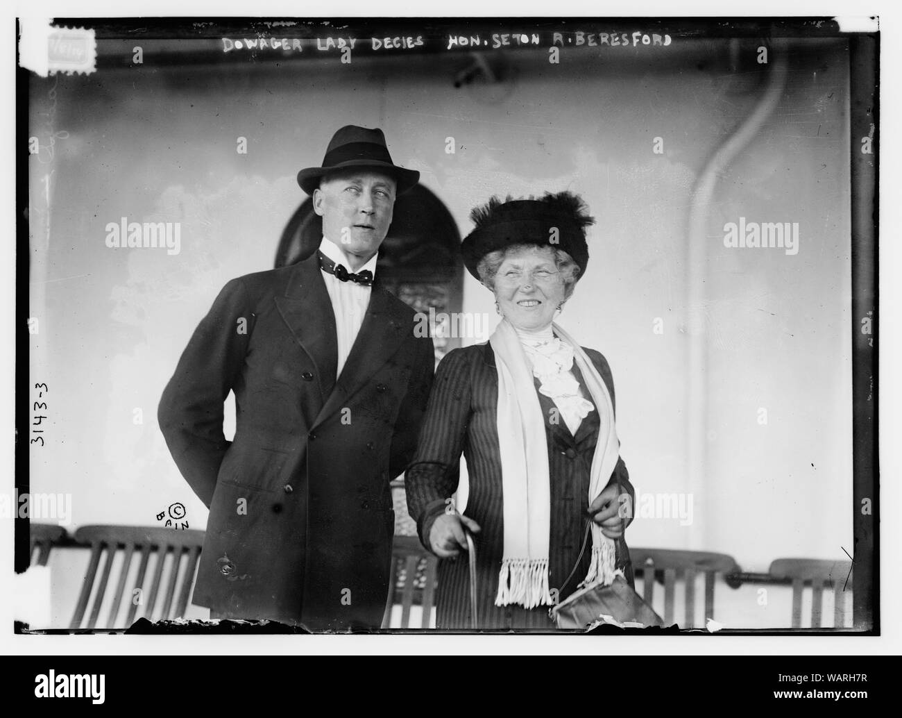Dowager Lady Decies and Hon. Seton R. Beresford Stock Photo - Alamy